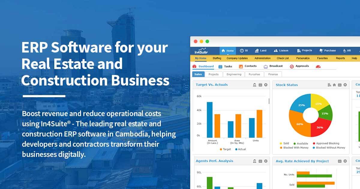 Real Estate & Construction ERP Software in Cambodia | In4Suite®