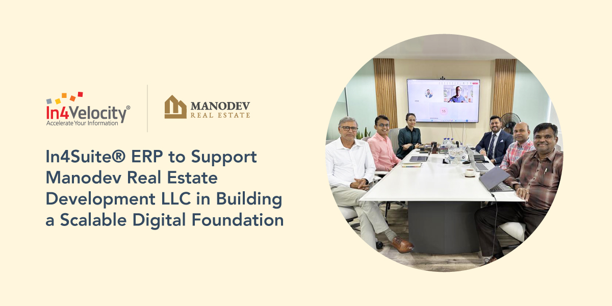 In4Suite® ERP for Manodev | Scalable Real Estate ERP in Dubai | In4Velocity