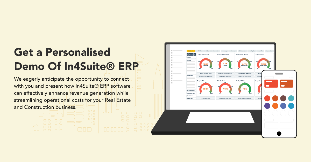Best ERP Software for Construction, Real Estate, Infrastructure & Contractors | In4Suite®